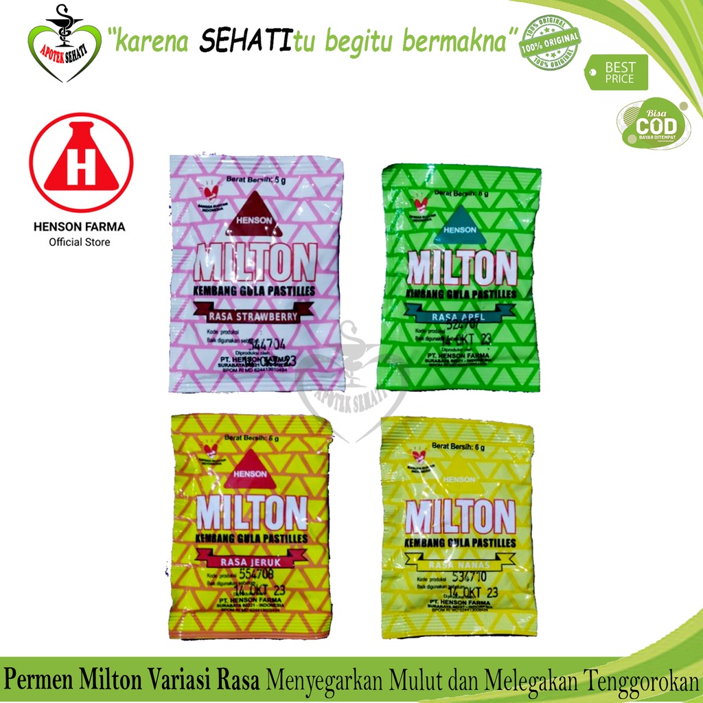 Jual Milton Permen Sachet All Varian Milton Pastiles Candy | Shopee ...