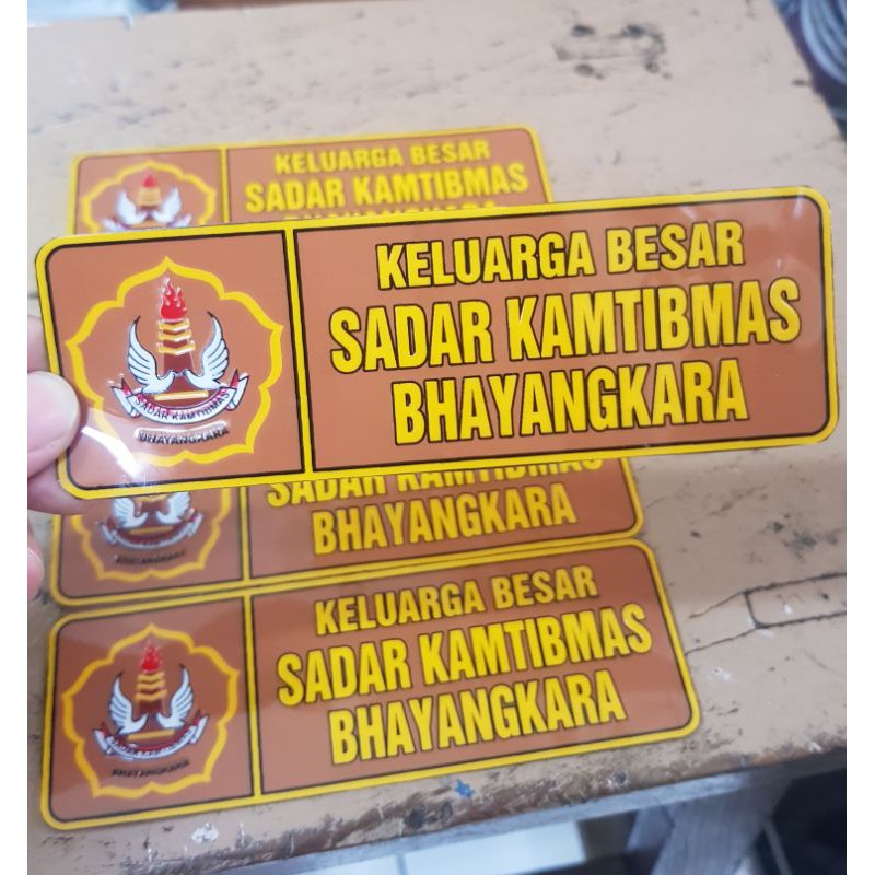 Jual Stiker PVC Panjang keluarga besar Pokdar Kamtibmas bhayangkara ...
