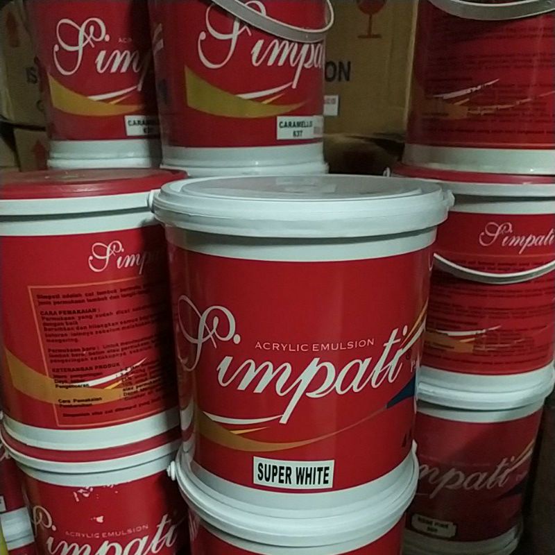 Jual Cat air simpati 4 kg/cat tembok rumah (khusus daerah pekanbaru ...