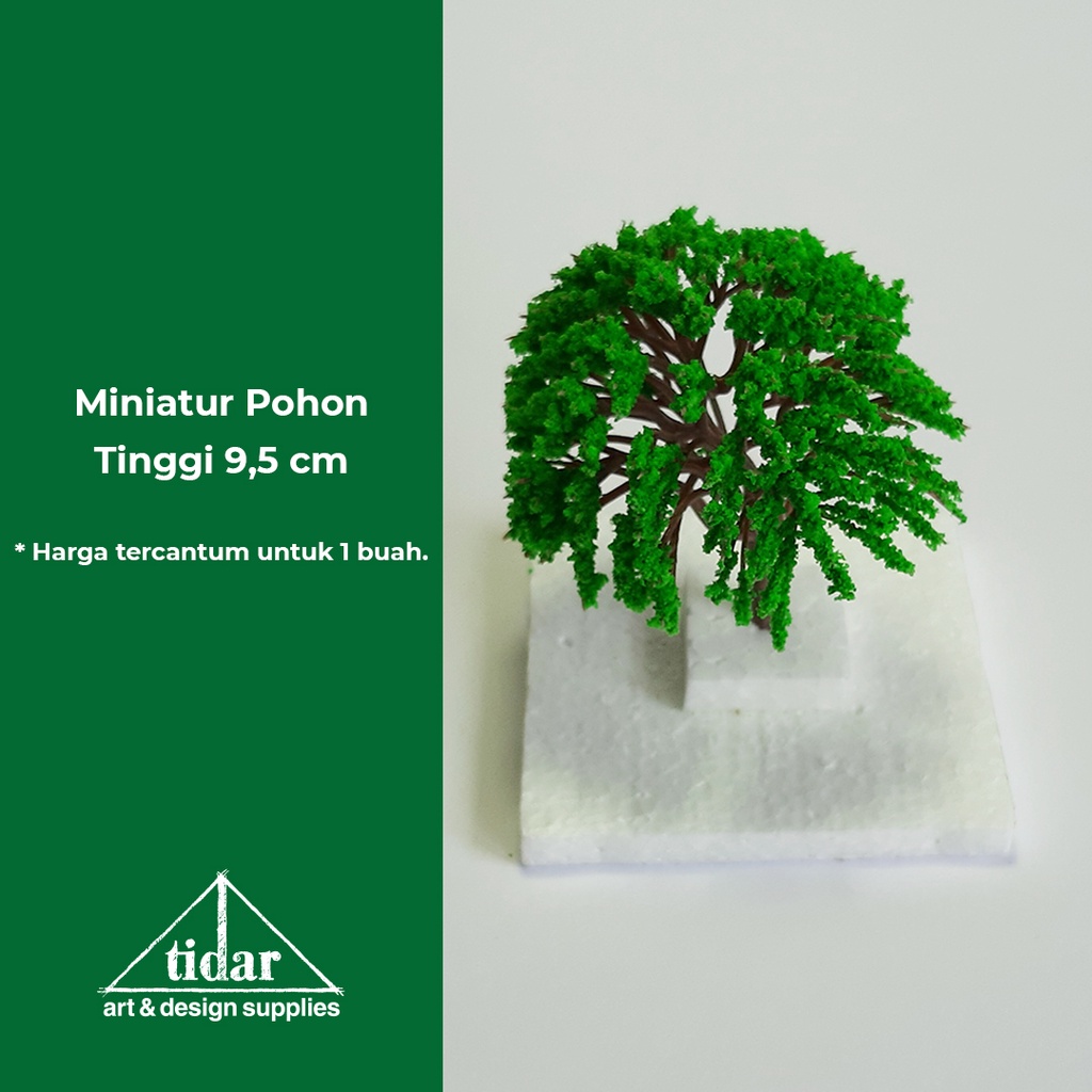 Jual BD - Miniatur Pohon Hijau Tinggi 9,5 cm - Maket Diorama Tanaman ...