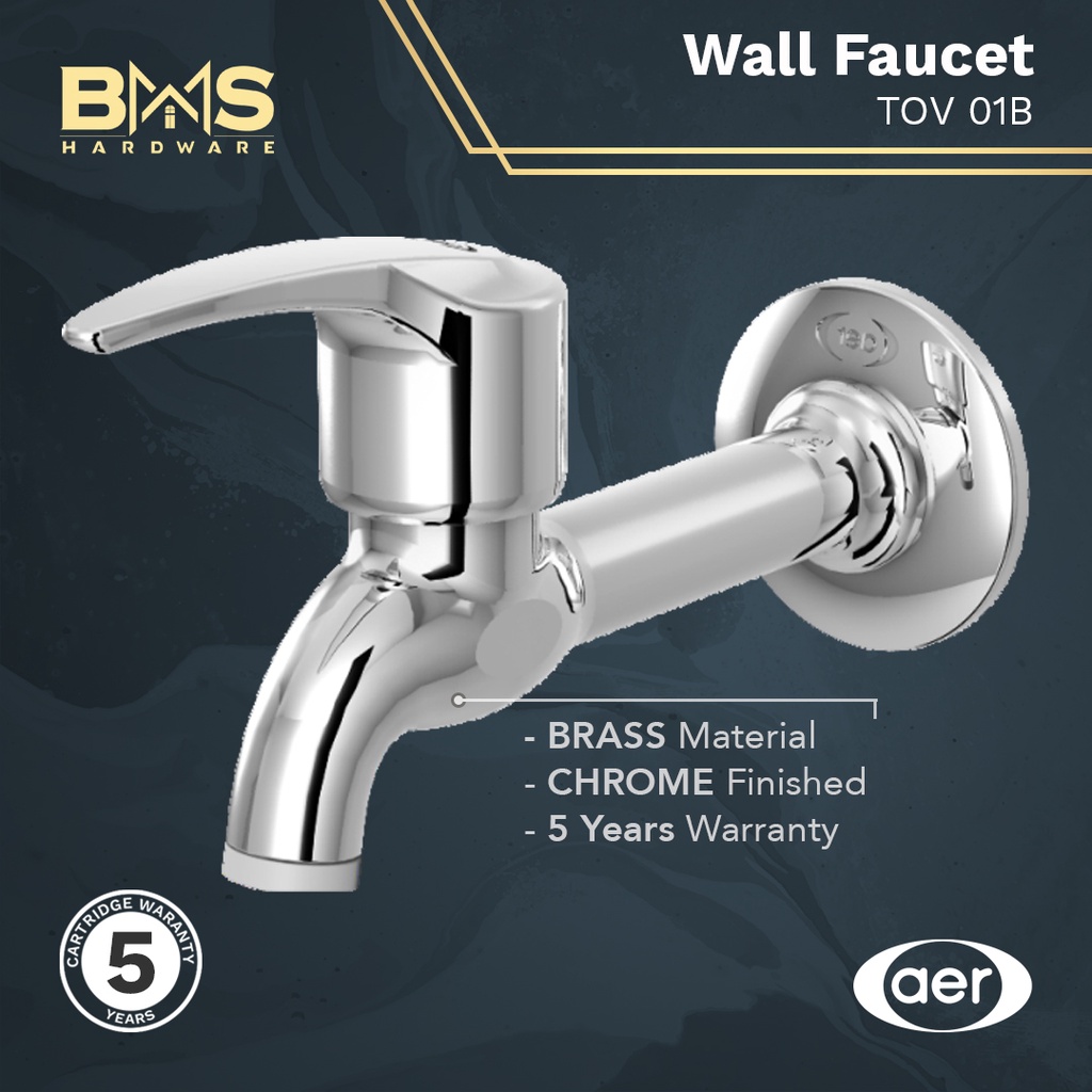 Jual AER Kran Air Dinding / Wall Faucet / Kran Air Tembok TOV 01A / C ...