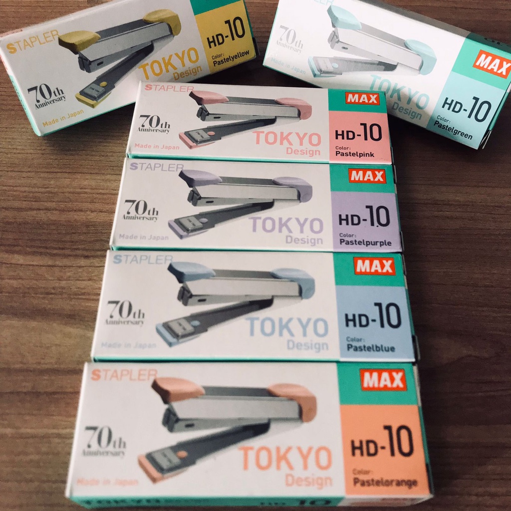 Jual Stapler Staples MAX HD10 Pastel Color / Hekter Warna Pastel Murah ...