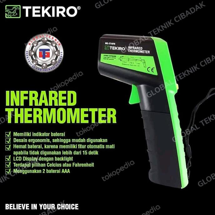 Jual Tekiro Infrared Thermometer / Alat Pengukur Suhu Mesin (Industri ...