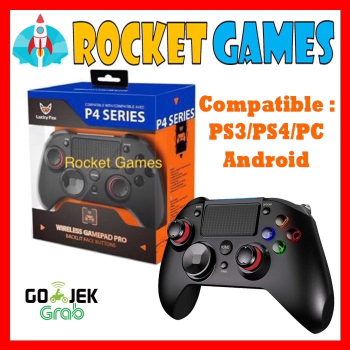 Jual Stik PS4 / PC / PS3 Lucky Fox Wireless Gamepad Pro Controller Garansi | Shopee Indonesia