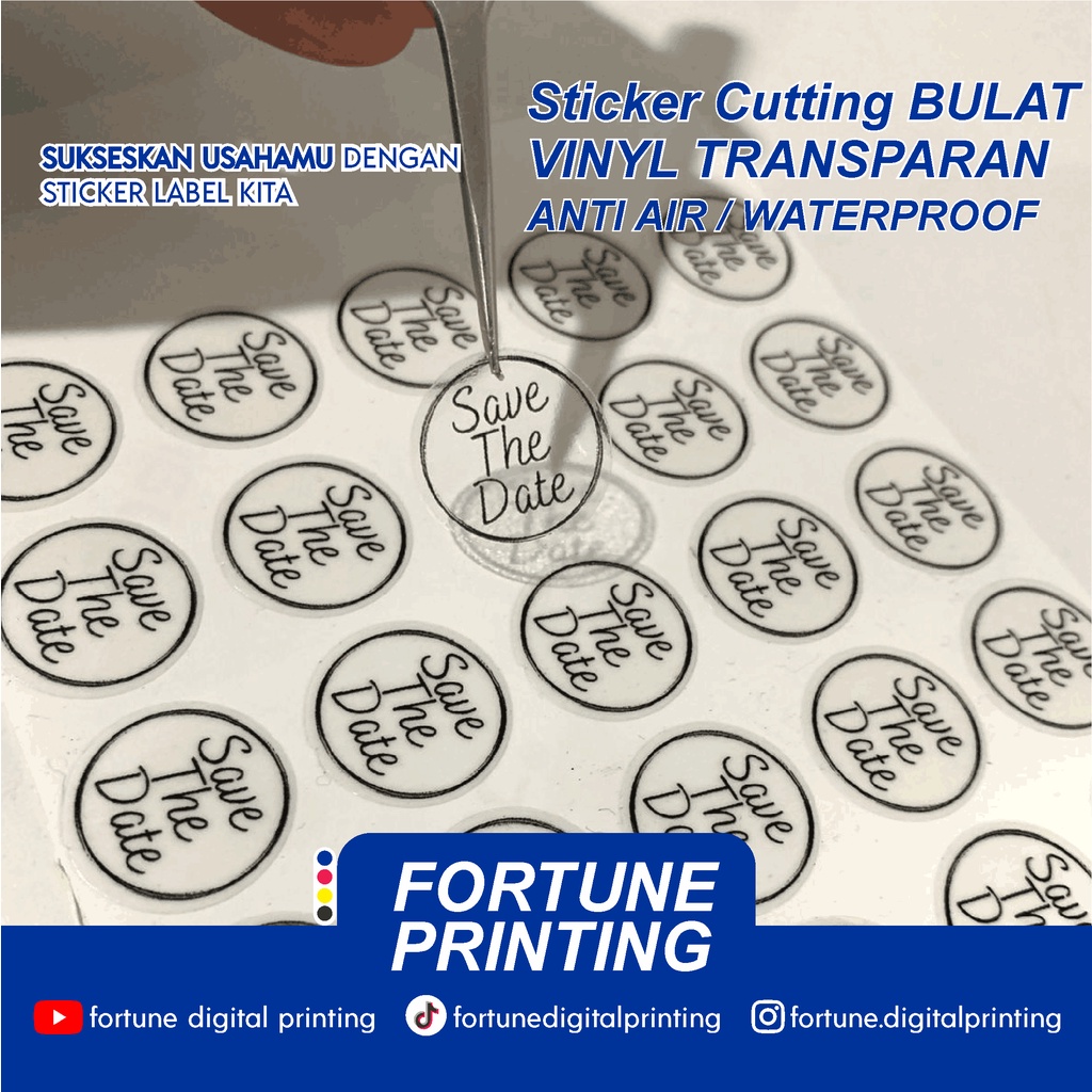 Jual [TOP 1 BEST SELLER PRODUCT TRANSPARAN ] Cetak Stiker Label BULAT ...