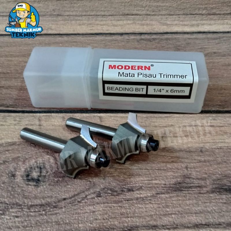 Jual Mata Profil Kayu Beading Bit Router 1/4 x 1/4 inch ( 6 mili ...