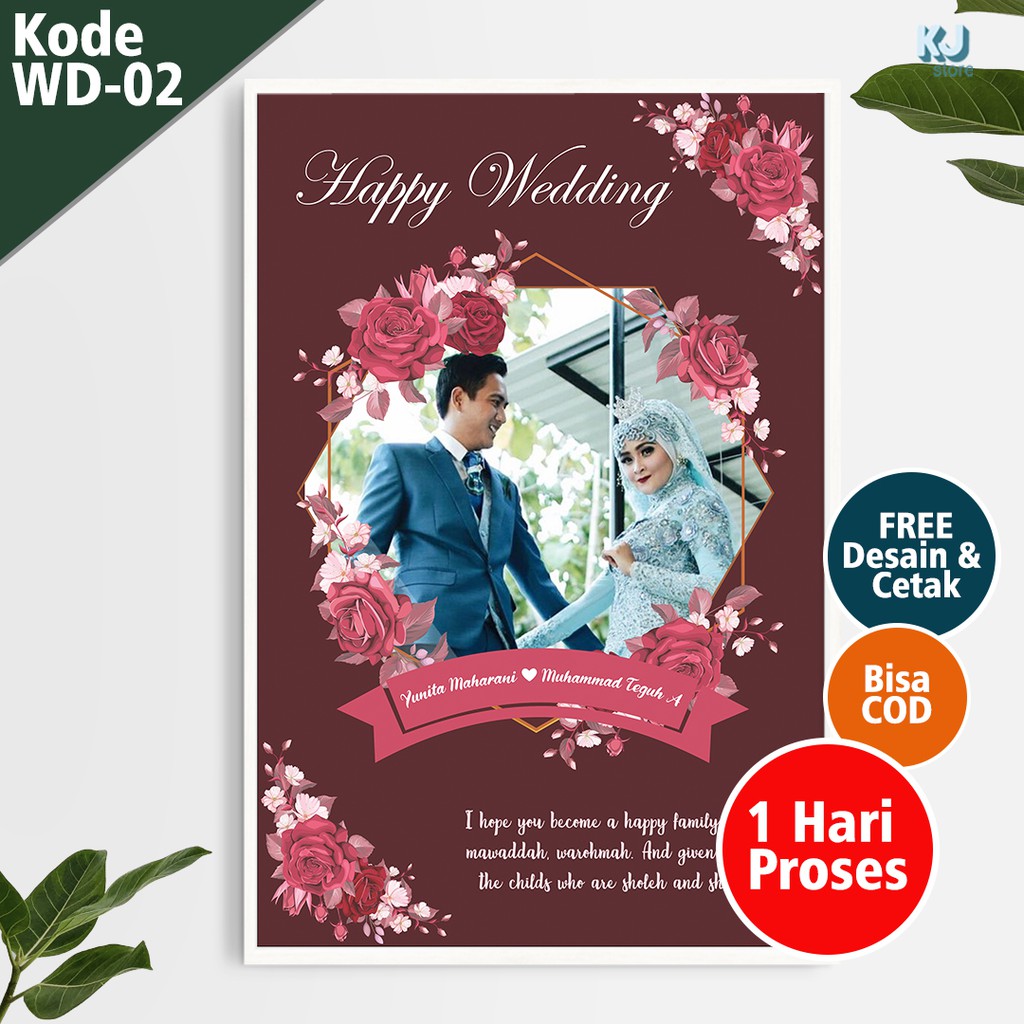 Jual Desain Foto dan Cetak Kado Nikah Weding Pasangan Souvenir Hadiah ...