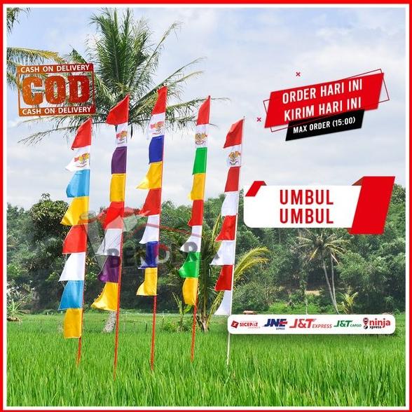 Jual Bendera Umbul Umbul Merah Putih 8 Gergaji - 1 Kodi - 20Pcs | Shopee Indonesia