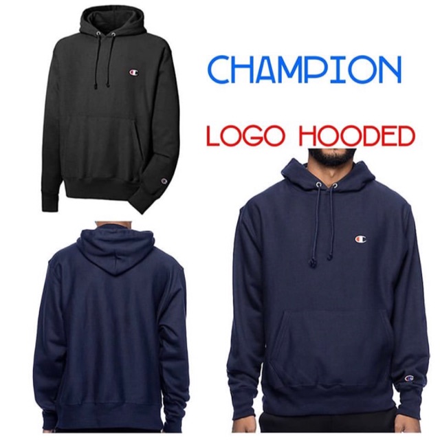 Jual Hoodie Champion Basic Logo Hooded Original | Shopee Indonesia