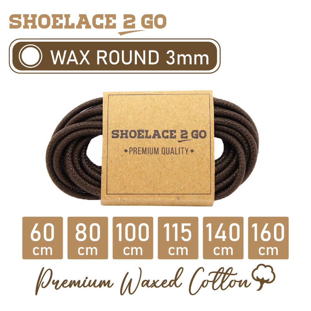 Jual SHOELACE 2 GO PREMIUM TALI SEPATU LILIN WAX BULAT ROUND - WR3 - C2 ...