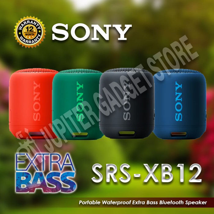 Jual Sony SRS-XB12 / XB12 Extra Bass Portable Bluetooth Speaker - ORI - Hitam | Shopee Indonesia