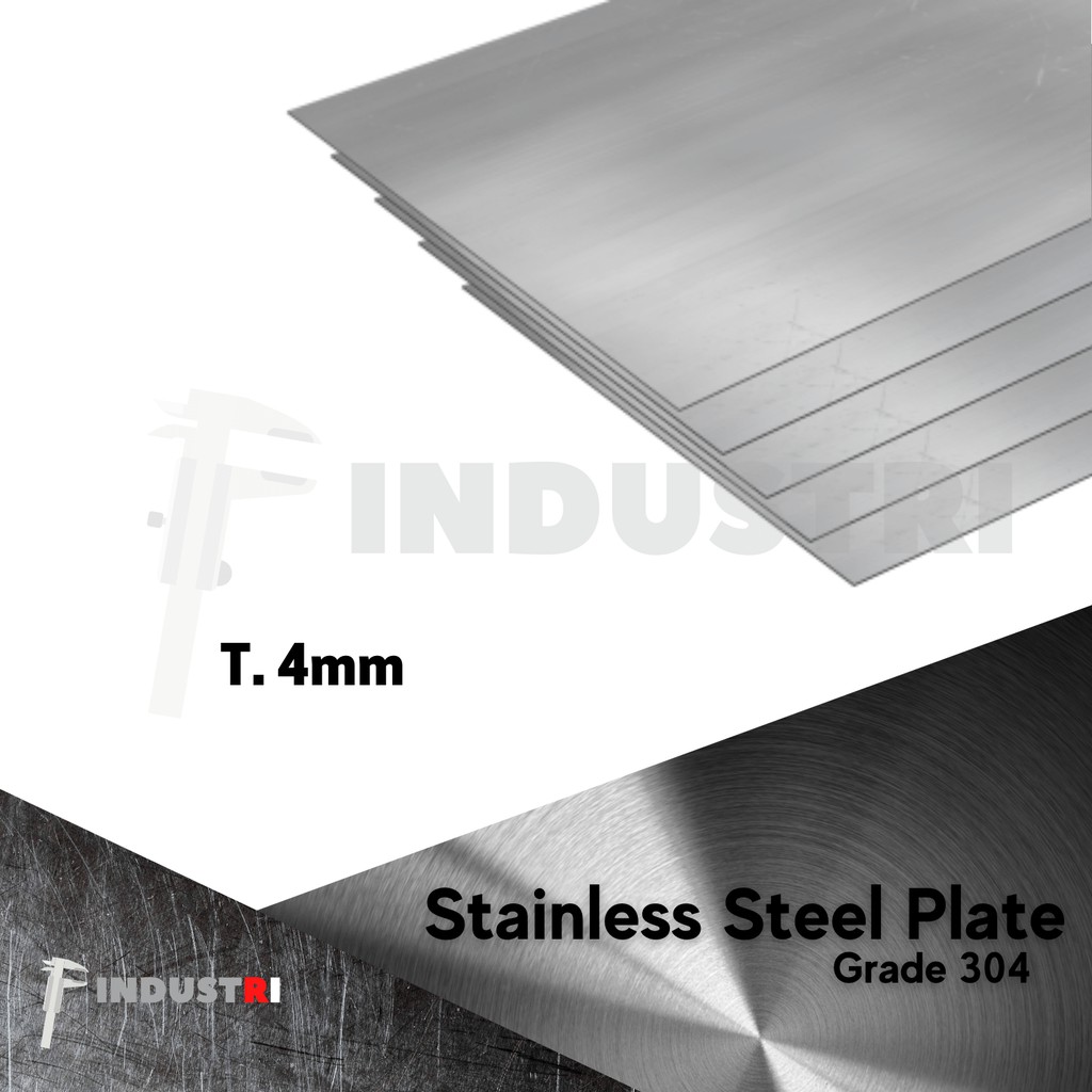 Jual Plat Stainless 4mm | Stainless Steel Plate ukurann custom | Shopee ...
