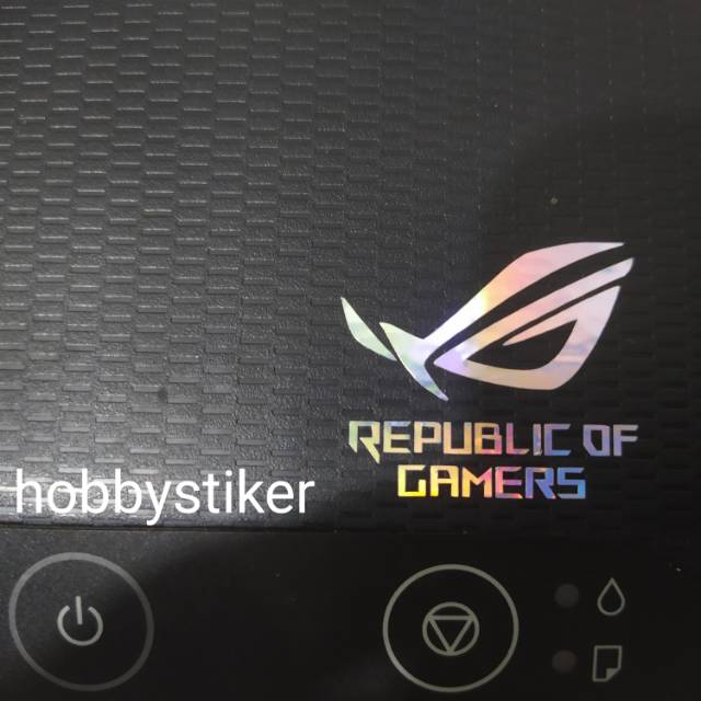 Jual Stiker asus rog republic of gamer ukuran kecil untuk hp laptop ...