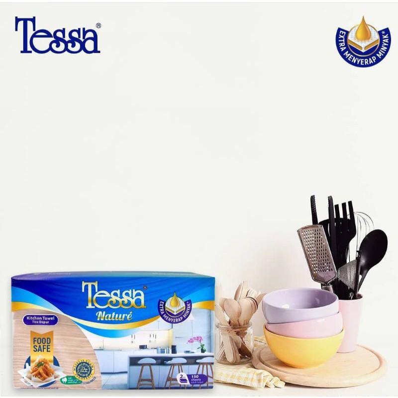 Jual Tessa Tisu Pengesat Air Dan Minyak Serbaguna Nature Series ...