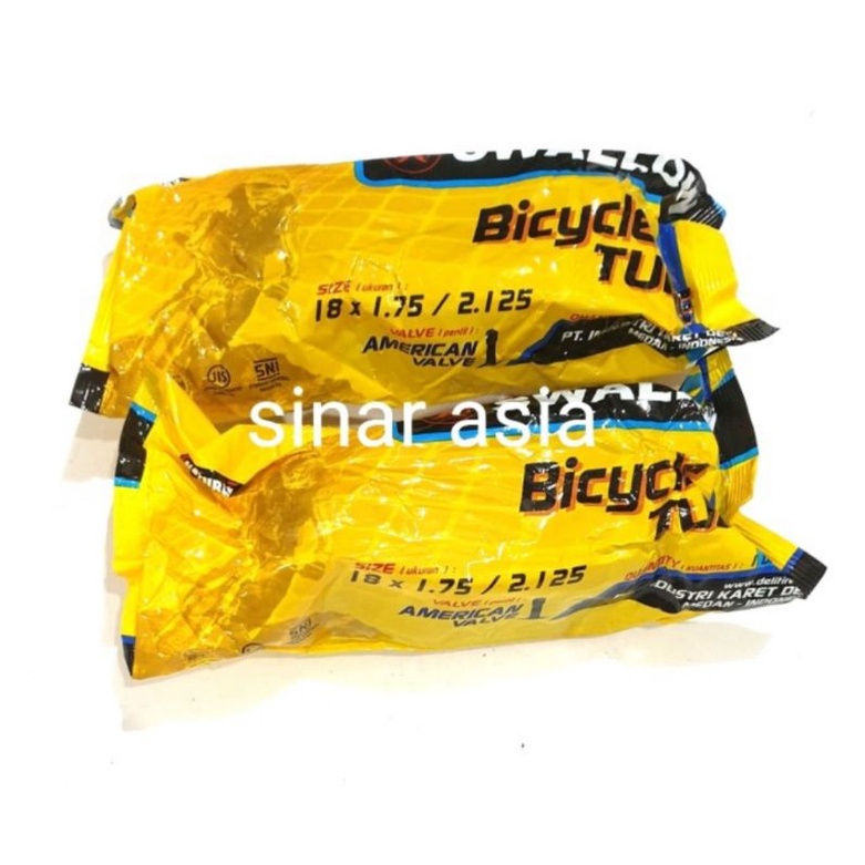 Jual Ban dalam sepeda 18 x 1.75/2.125 merk Swallow ( pentil AV) | Shopee Indonesia