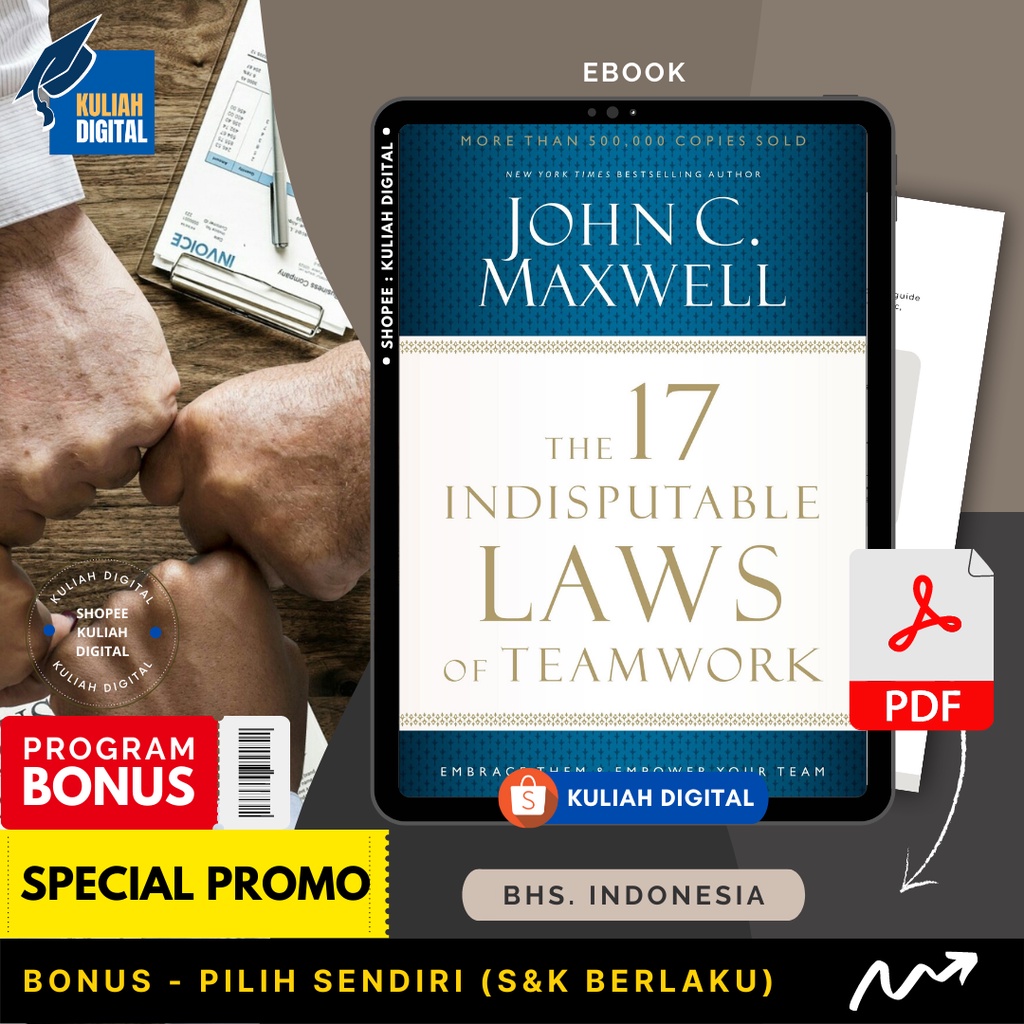 Jual John C. Maxwell : 17 Hukum Mutlak Untuk Membangun Kerja Sama Tim ... Jual John C. Maxwell : 17 Hukum Mutlak Untuk Membangun Kerja Sama Tim ...
