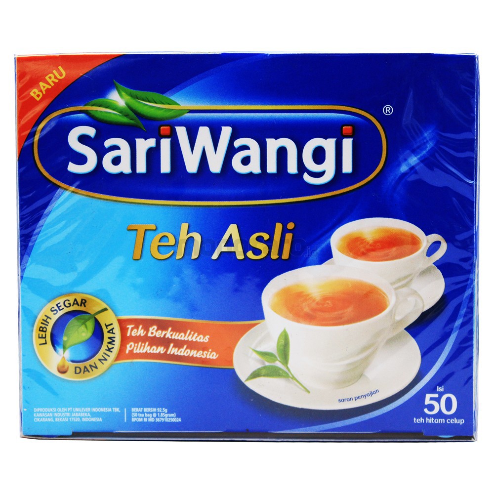 Jual SARIWANGI TEH CELUP ISI 50 / TEH SARIWANGI / TEH ASLI | Shopee ...