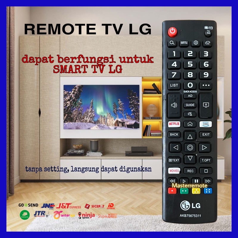 Jual REMOT REMOTE TV LG LCD LED / SMART TV AKB75675311 | Shopee Indonesia