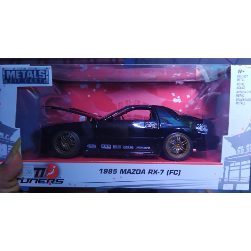 Jual Jada skala 1:24 JDM Tuners Mazda RX7 FC Black | Shopee Indonesia