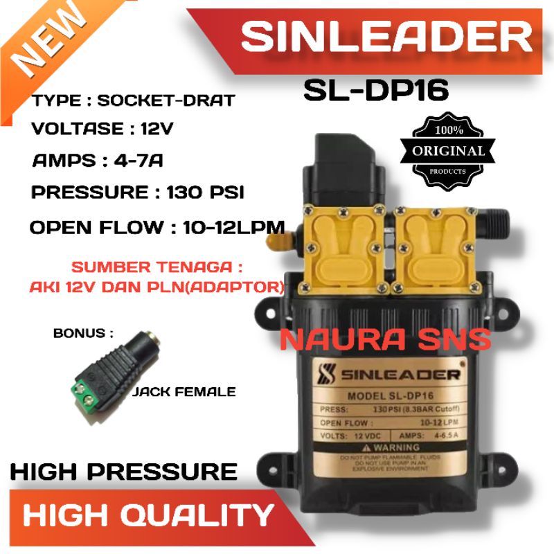 Jual POMPA DC 12V 80-130-250-320 PSI DINAMO POMPA SPRAYER / DINAMU PUMP ...