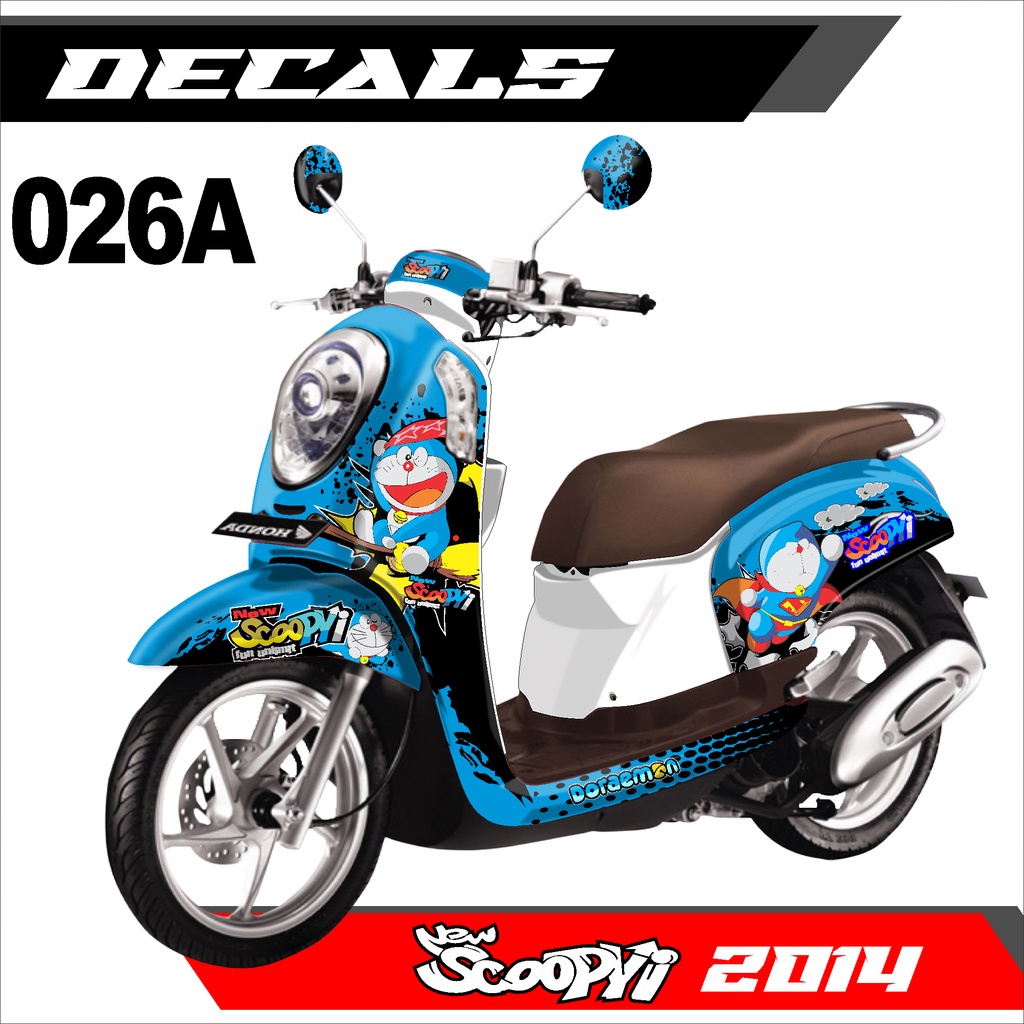 Jual Sticker Decal - Stiker Dekal Honda Scoopy 2014-2015-2016 FullBody ...
