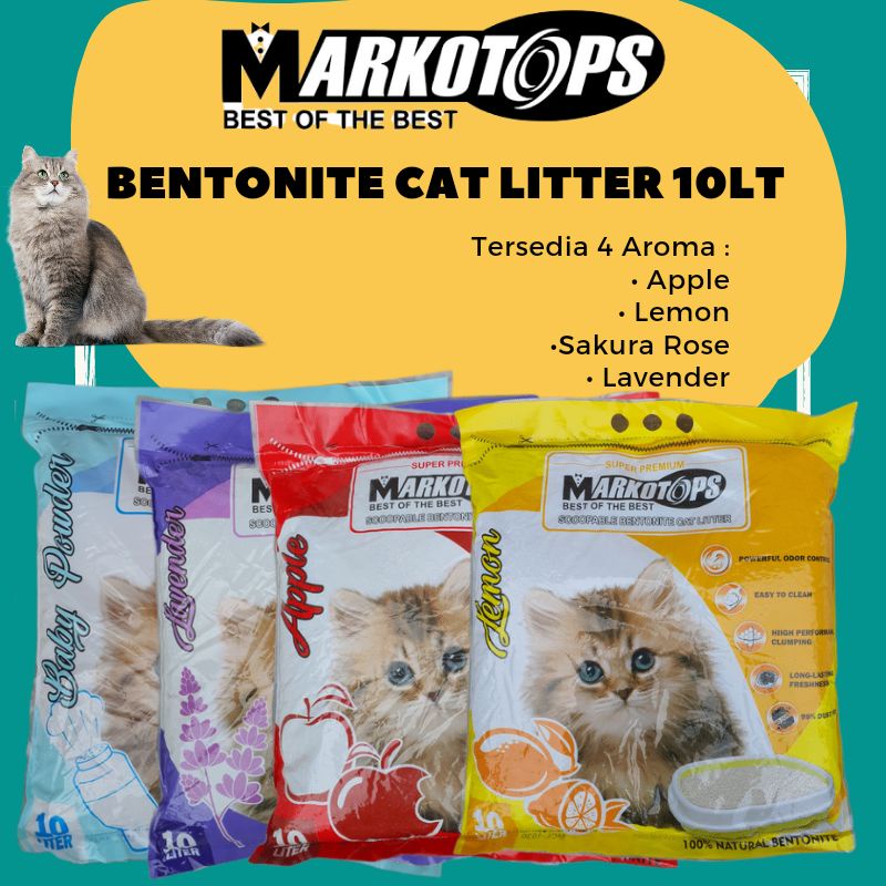 Jual MARKOTOPS SUPER PREMIUM CAT LITTER 10lt - Pasir Kucing Markotop ...