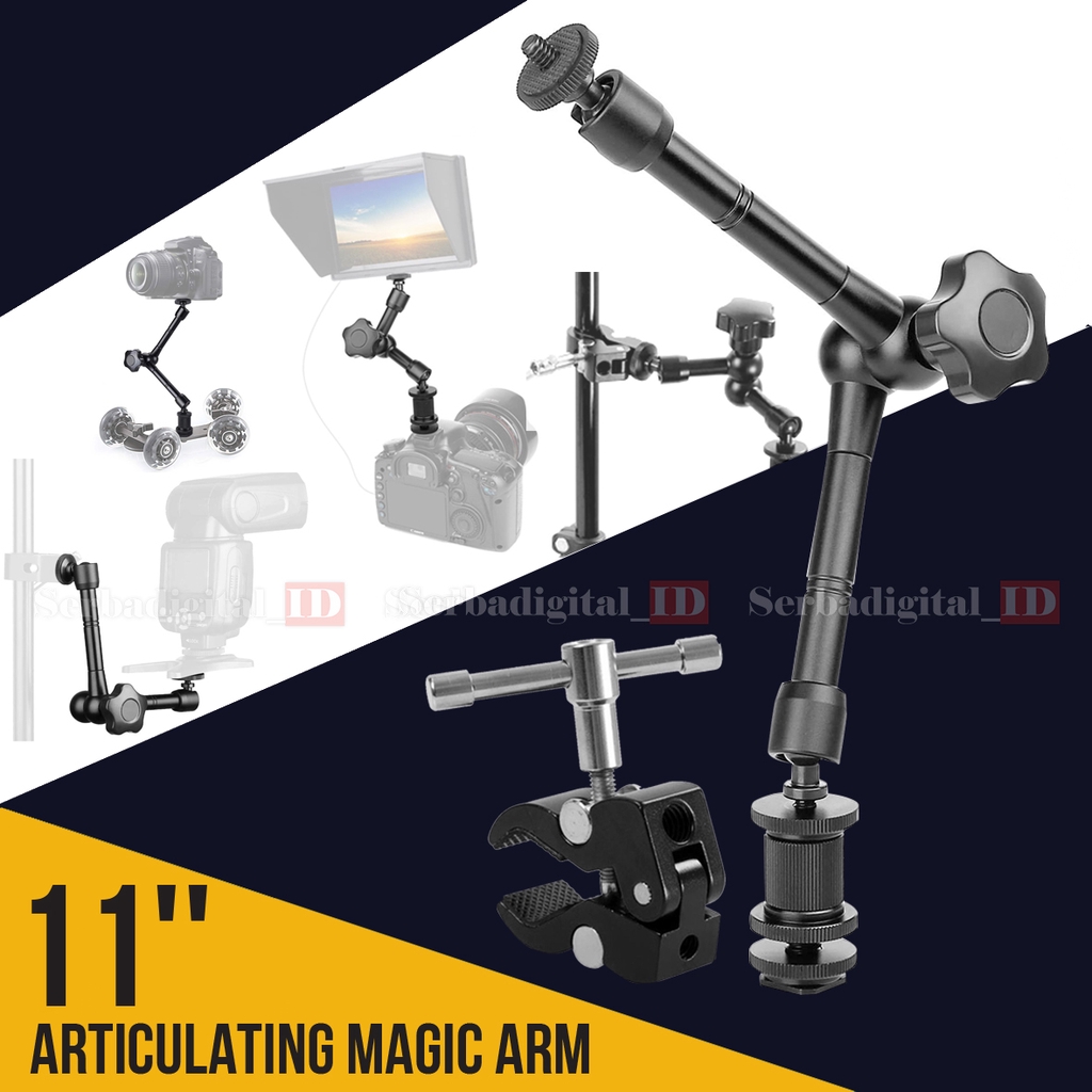 Jual Magic Clamp / Magic Arm 11 Inch includ Super C-Clamp | Shopee ...