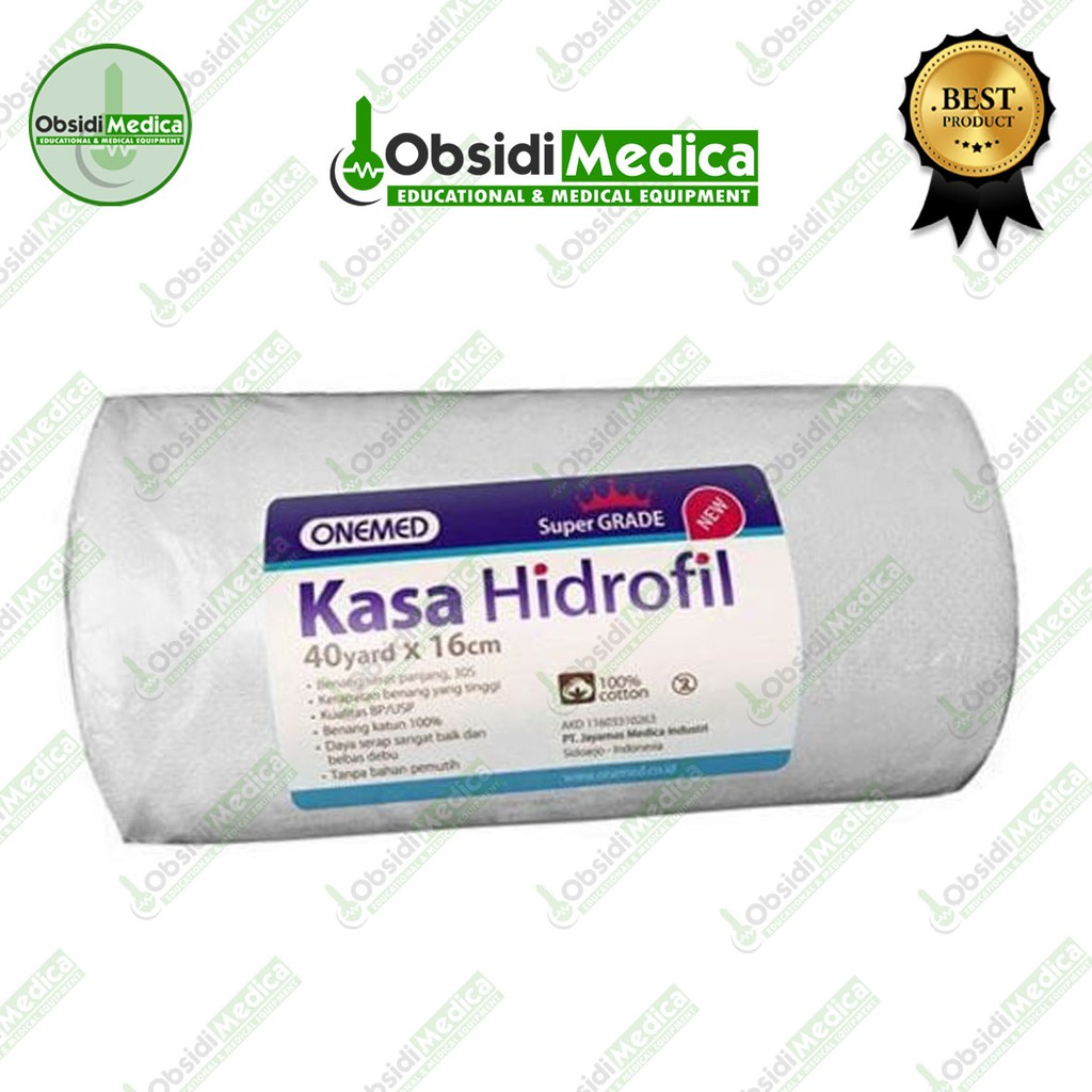 Jual Kasa Hidrofil Perban / Kain Kasa Roll Onemed 40 yard x 16 cm ...