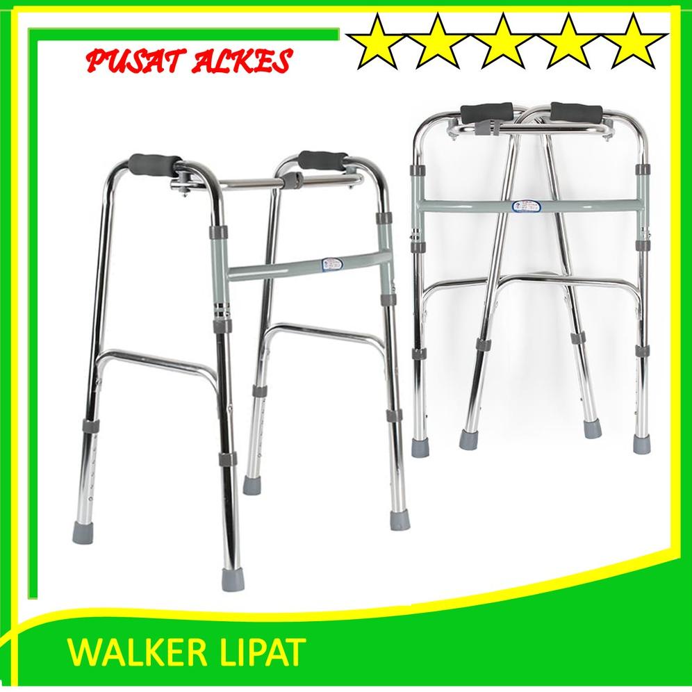 Jual Sella Tongkat Jalan Walker Alat Bantu Jalan Orang Tua Lansia Lipat ...