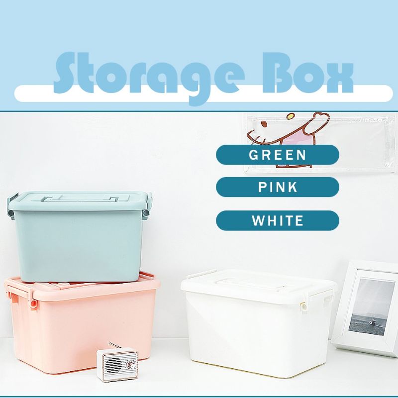 Jual MINISO Kotak penyimpanan Plastik Kotak Kontainer Serbaguna ...