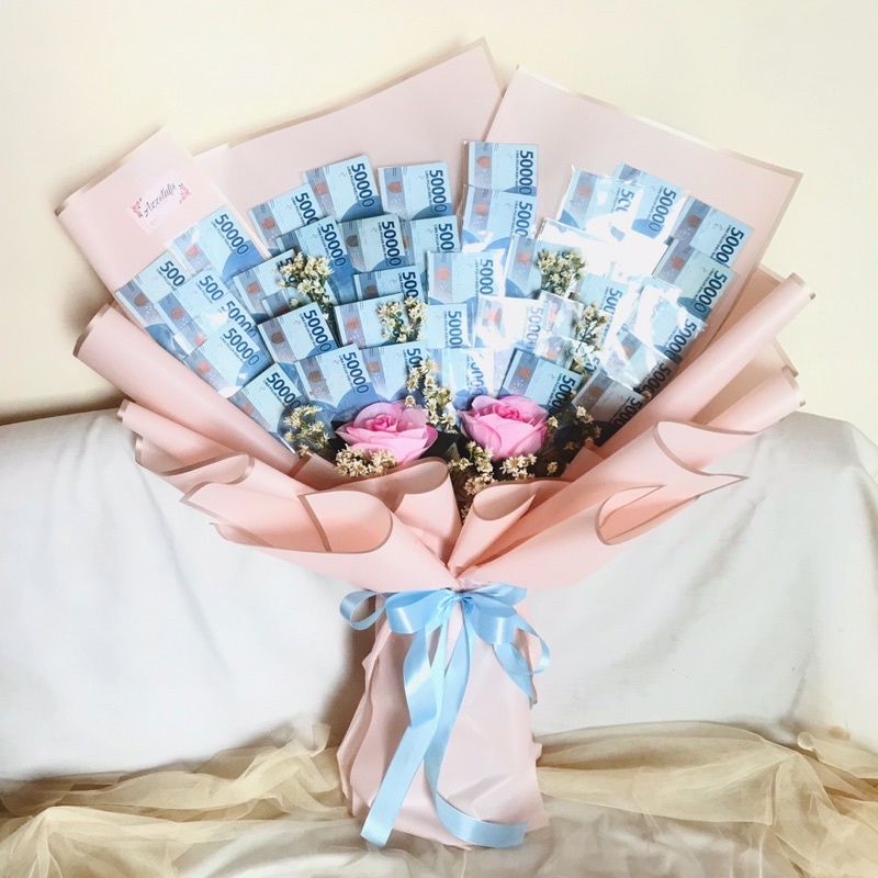 Jual Bouquet money | buket uang | bouquet uang | bucket uang 50ribu ...