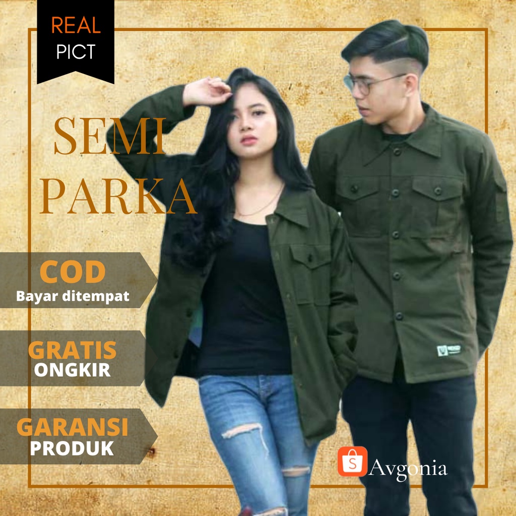 Jual Jaket Couple Pasangan Terbaru Semi Parka Pria Wanita | Shopee ...