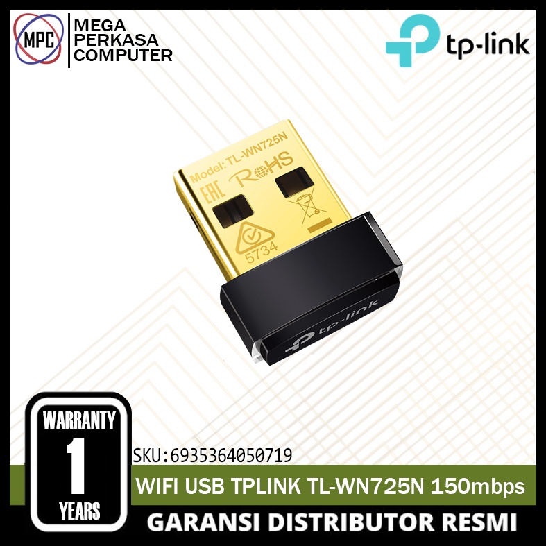 Jual WIFI USB TP-LINK TL-WN725N Nano USB Wireless Adapter 150Mbps | Shopee Indonesia