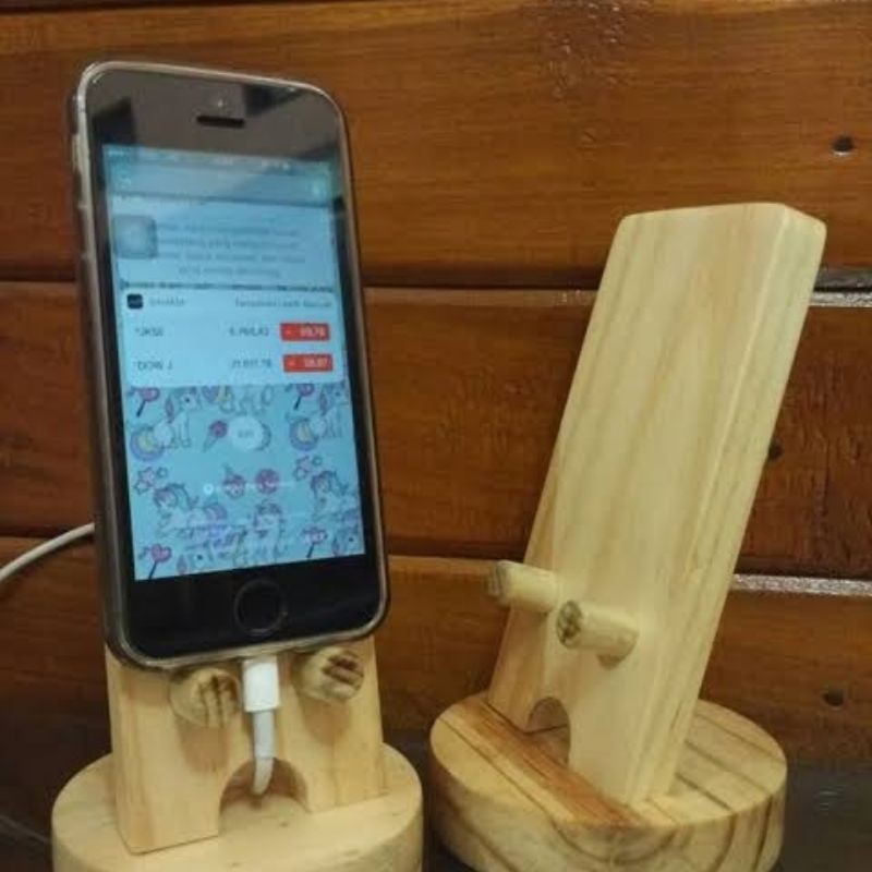 Jual Dock Station Kayu Custom Tempat HP Docking | Shopee Indonesia