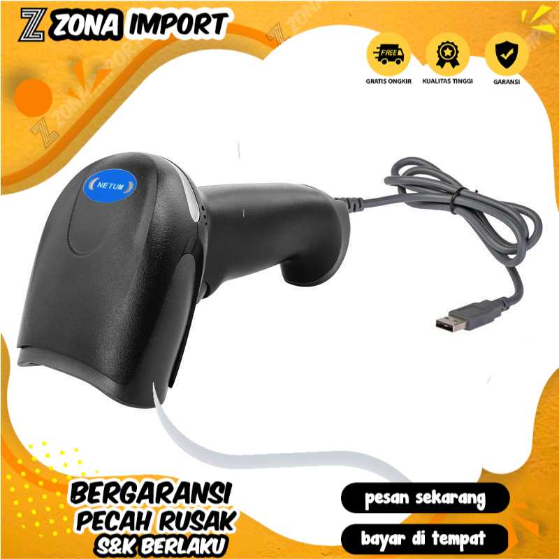 Jual Barcode Scanner Barcode Barang USB Label Product Alat Toko Mart ...