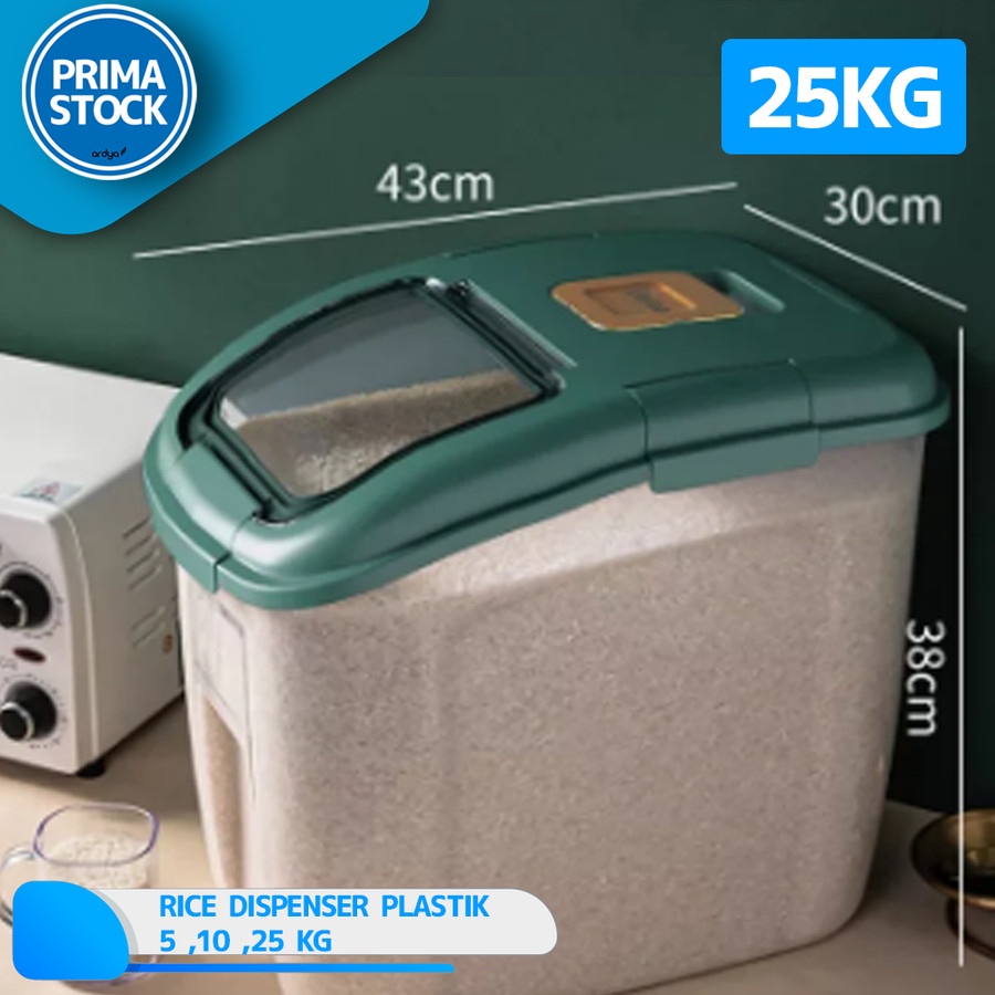 Jual DISPENSER BERAS RICE FOOD CONTAINER TEMPAT PENYIMPANAN MAKANAN 25 ...