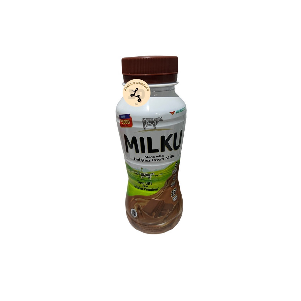 Jual Milkku Susu UHT Rasa Cokelat/Stroberi 200ml | Shopee Indonesia
