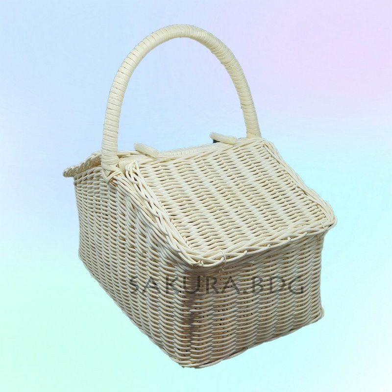 Jual K88L - Keranjang rotan piknik 30x20x14-16 cm hampers parcel ...