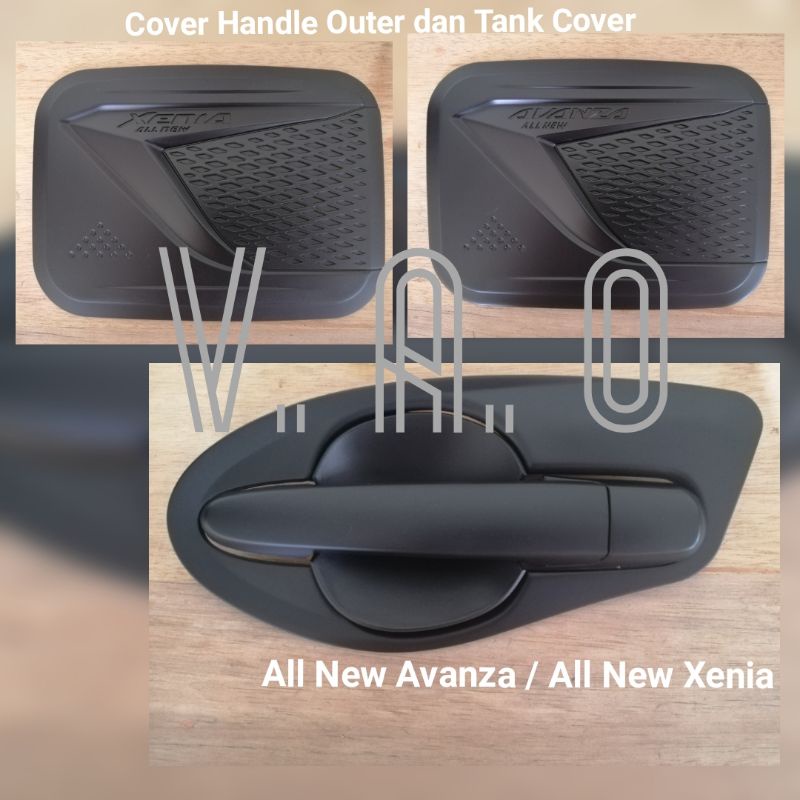 Jual Cover Handle Outer dan Tank Cover All New Avanza/All New Xenia Black Elegant | Shopee Indonesia