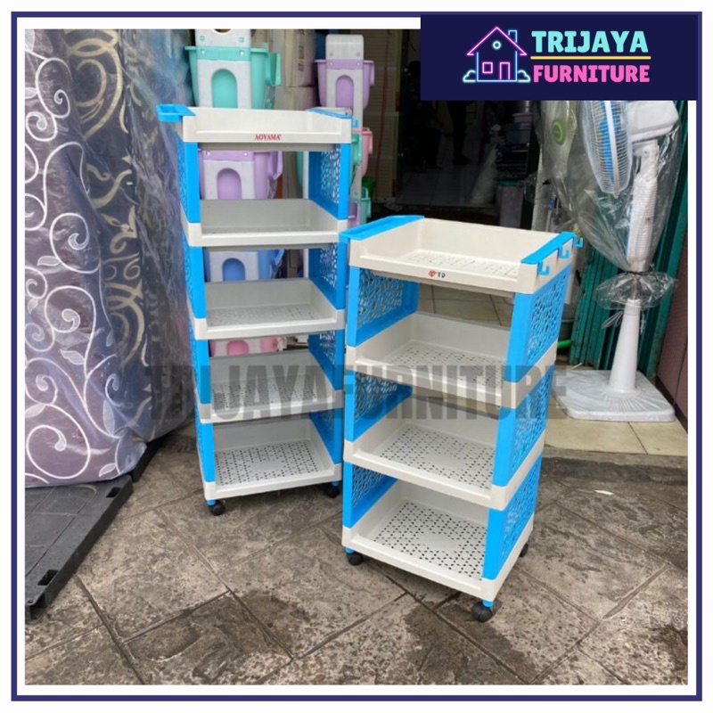 Jual Rak Serbaguna Aoyama / Rak Susun Plastik / Rak Plastik Susun 4/5 ...