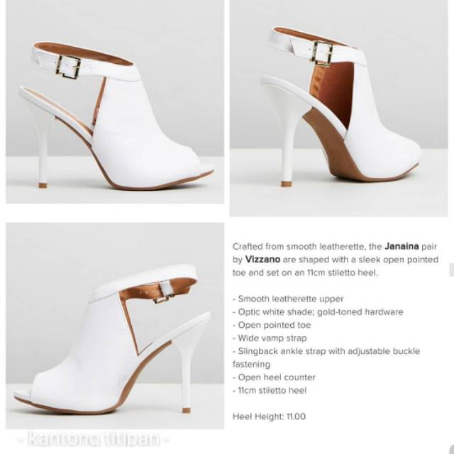 Jual Vizzano white heels (astrid) | Shopee Indonesia