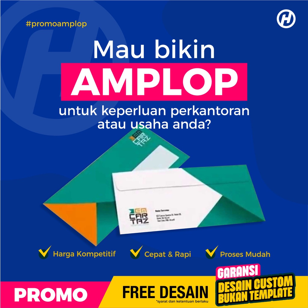 Jual AMPLOP CUSTOM FREE DESIGN | Shopee Indonesia