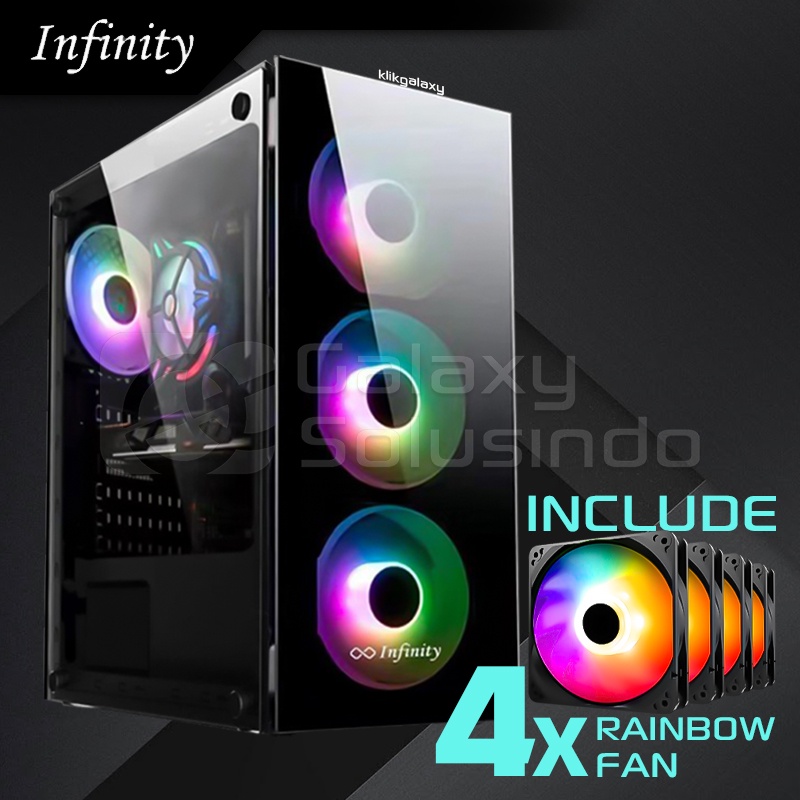 Jual Infinity VESTA V2 Tempered Glass Gaming Case | Shopee Indonesia
