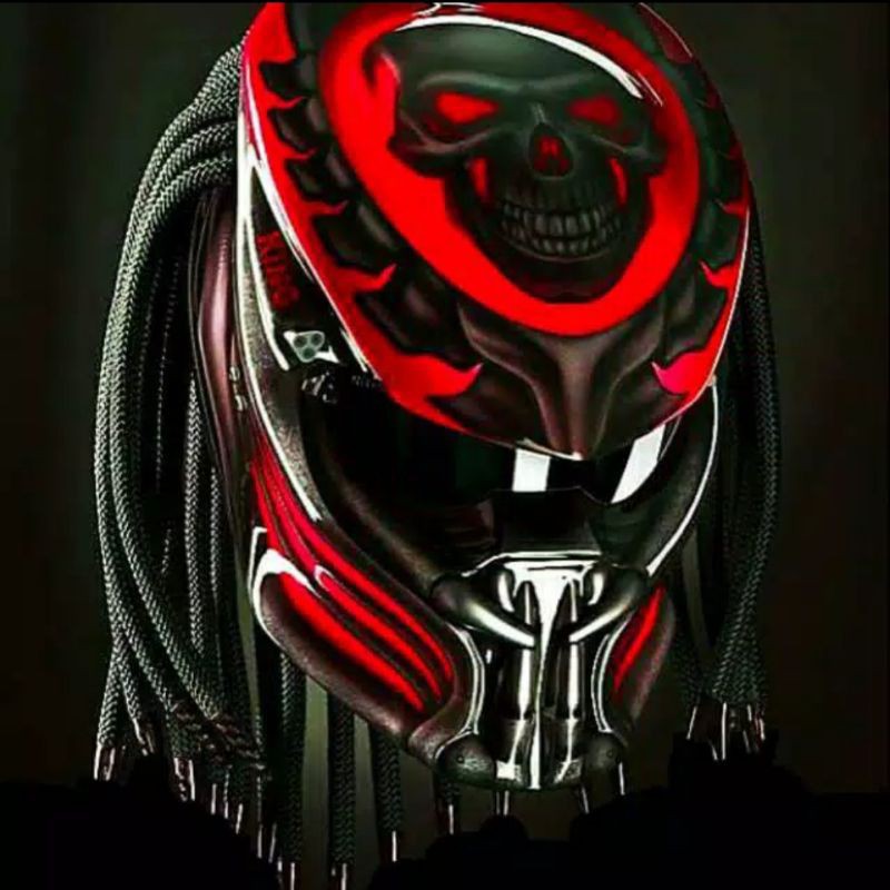 Jual Helmet Custom Predator / Helm Custom Predator | Shopee Indonesia