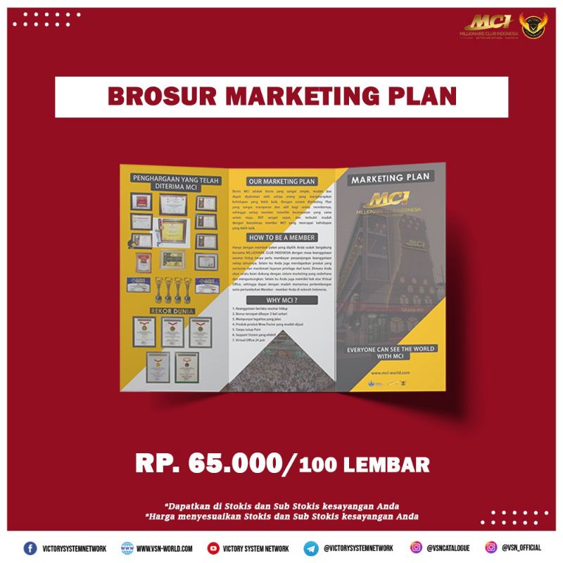 Jual BROSUR MCI ORI VSN | Shopee Indonesia