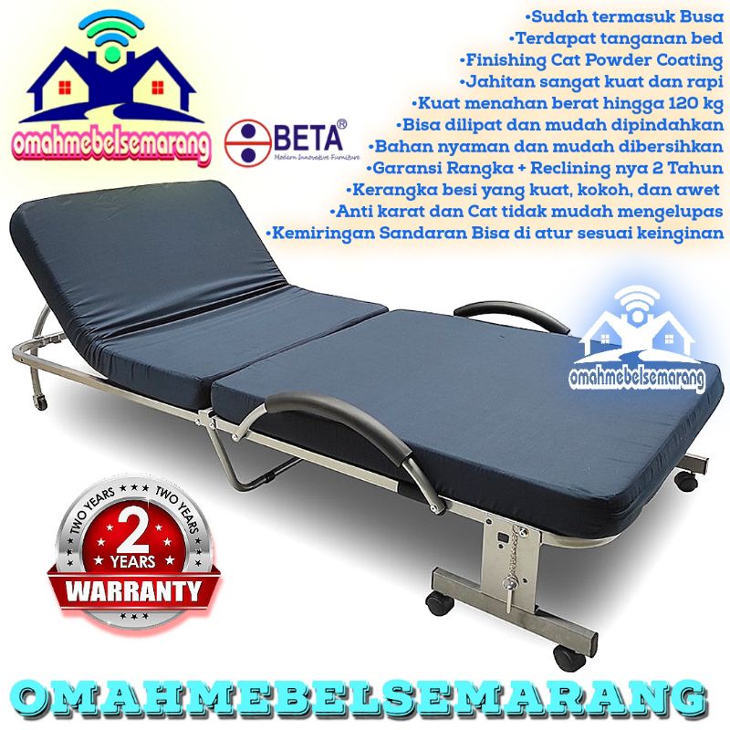 Jual Ranjang Besi Lipat BUTTERCUP Folding Bed Minimalis Modern | Shopee ...