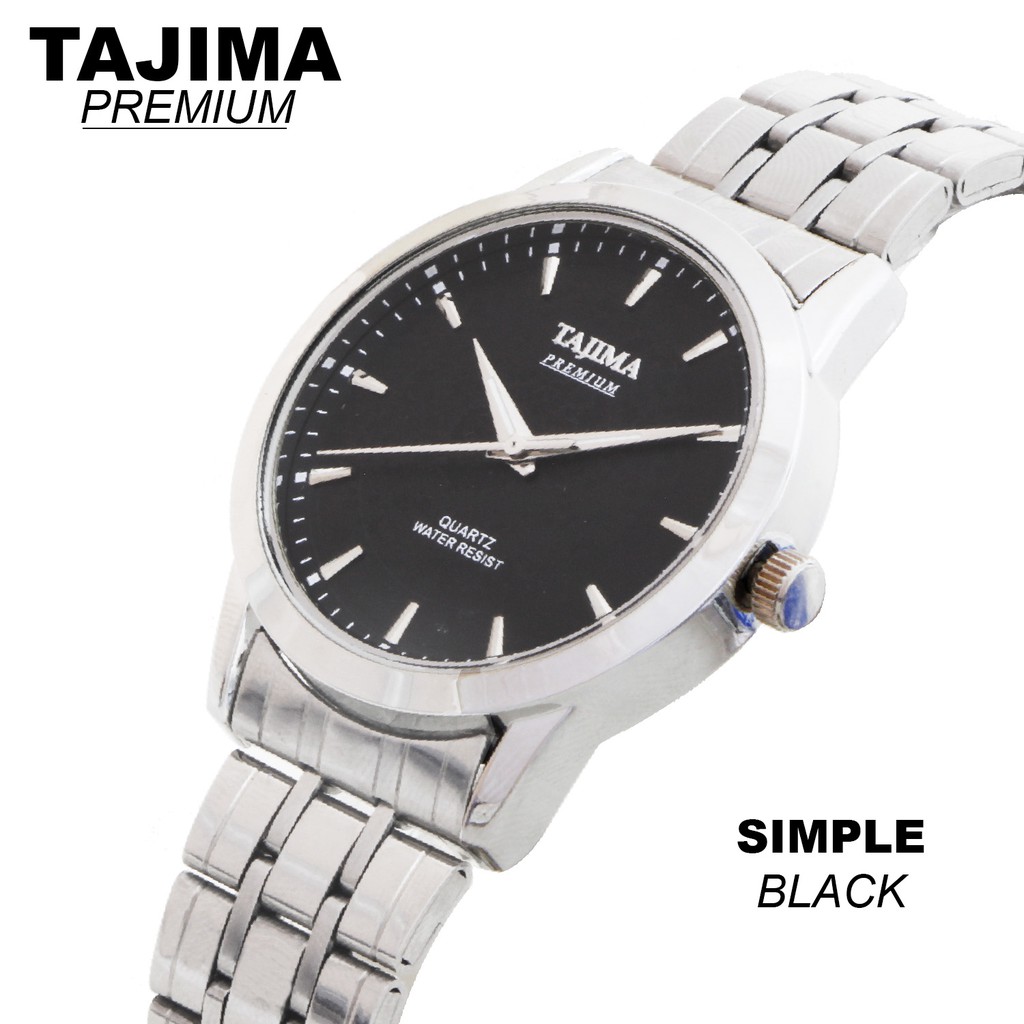 Jual TAJIMA Jam Tangan Pria Premium 3096 Silver Stainless Steel Water ...