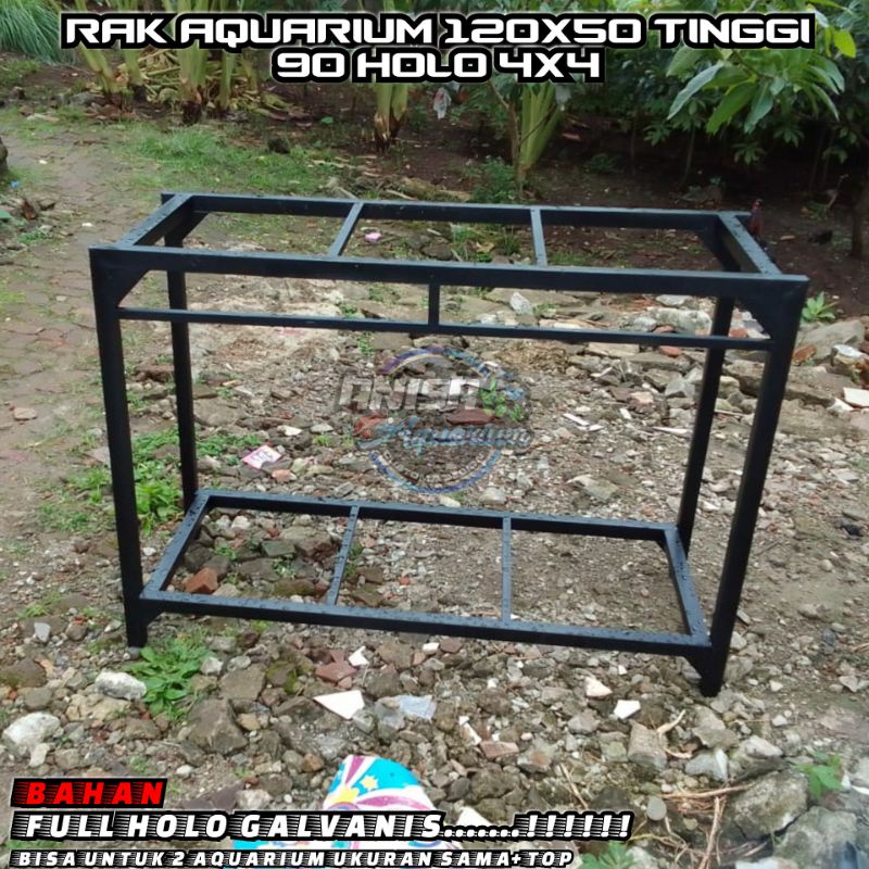 Jual RAK AQUARIUM 120X50 TINGGI 90 BAHAN HOLO 4X4 | Shopee Indonesia