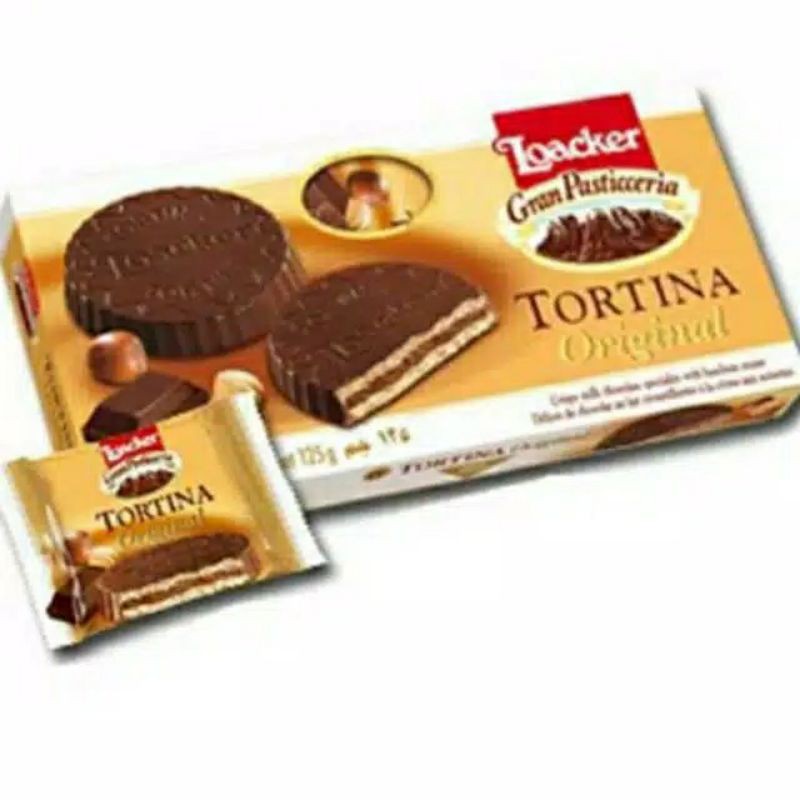 Jual Australia Snack Loacker Tortina Original Milk Chocolate Dark ...