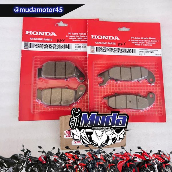 Jual KAMPAS REM SET DEPAN BELAKANG CBR150R CB150R CB150X TIGER MEGA PRO MONO VERZA CBU FACELIFT ...